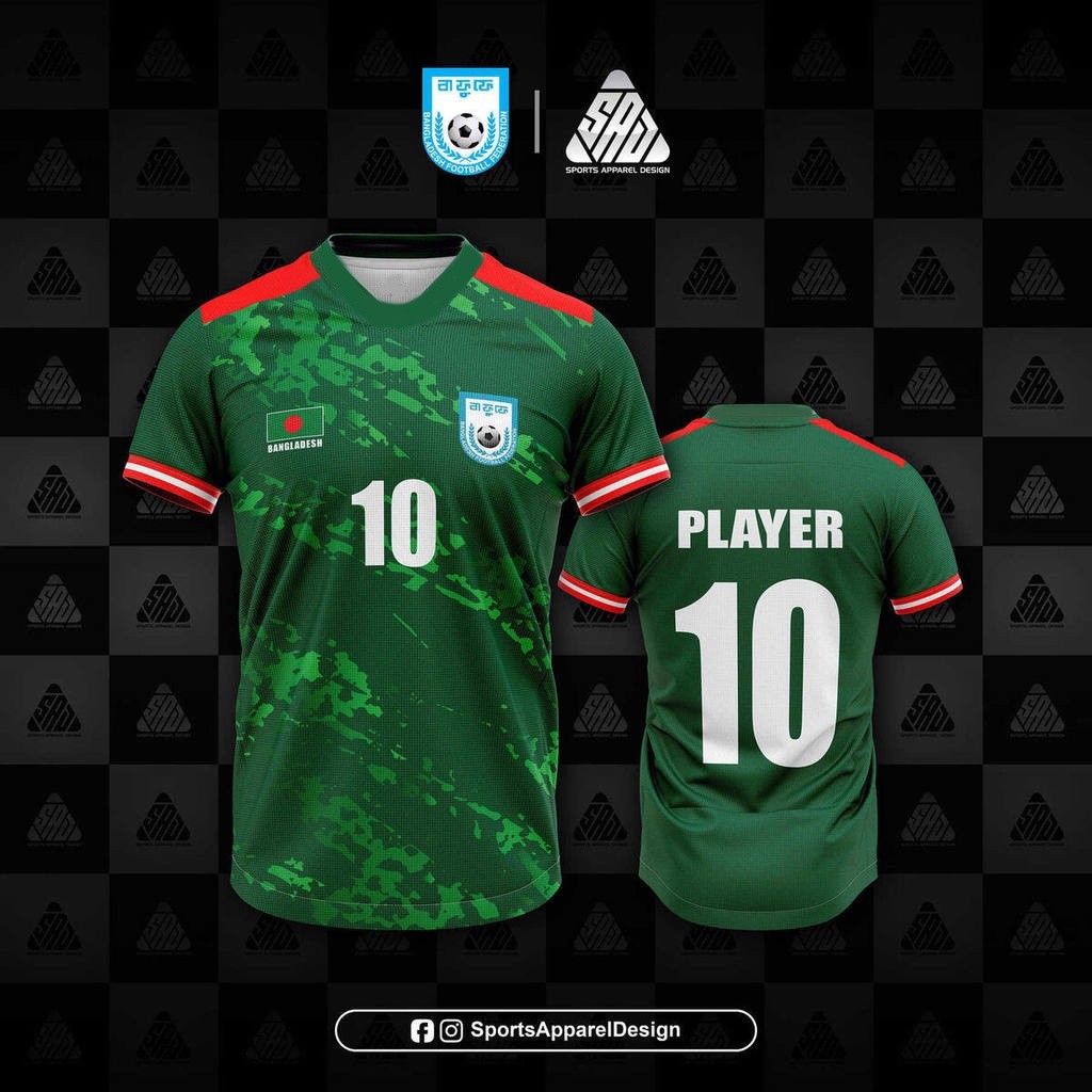 design of jersey design contest off Bangladesh national football team ...