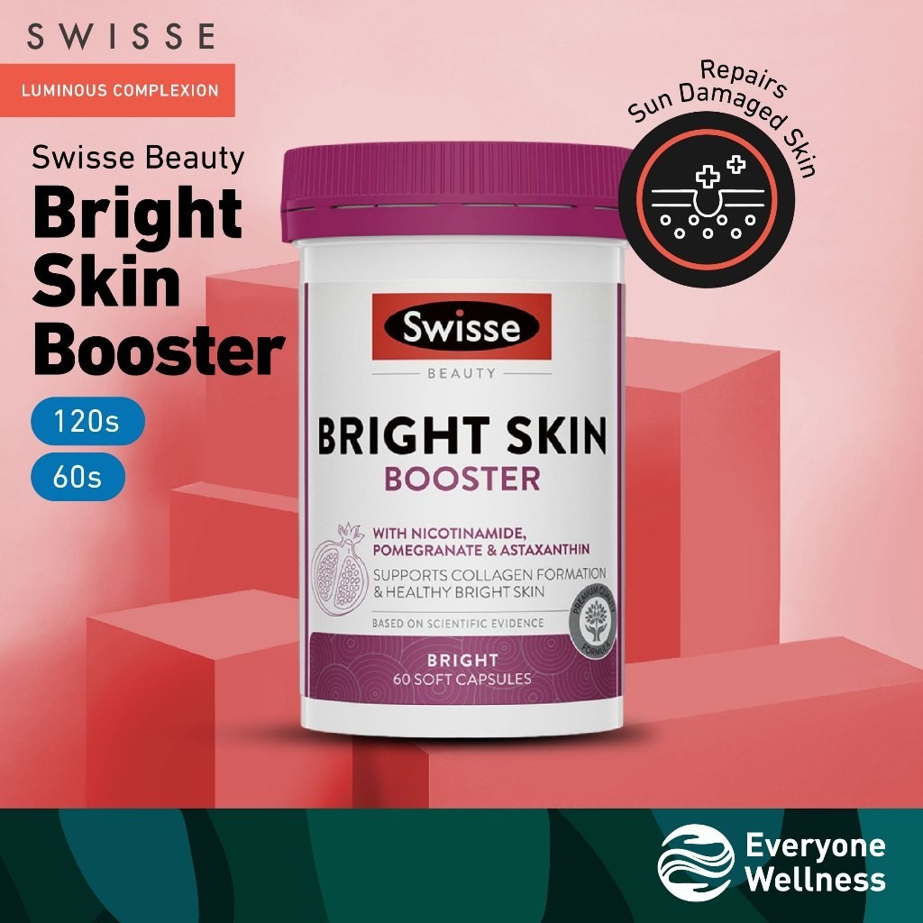 Swisse Beauty Bright Skin Booster, 60 /120 Soft Capsules (Collagen ...