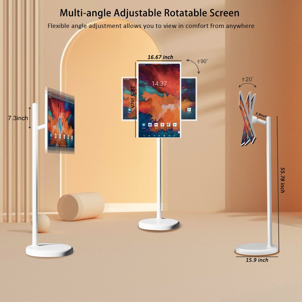 Stand By Me TV 24 Inches Smart Screen Touch Screen Portable TV Movable ...