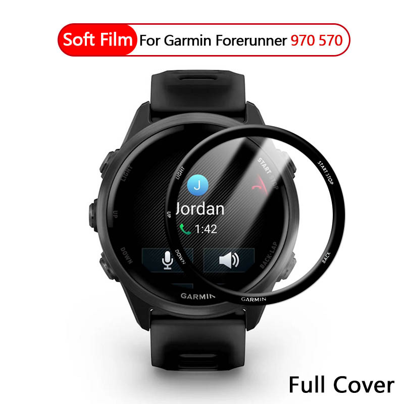 Full Cover Screen Protector For Garmin Forerunner 970 570 42mm 47mm ...