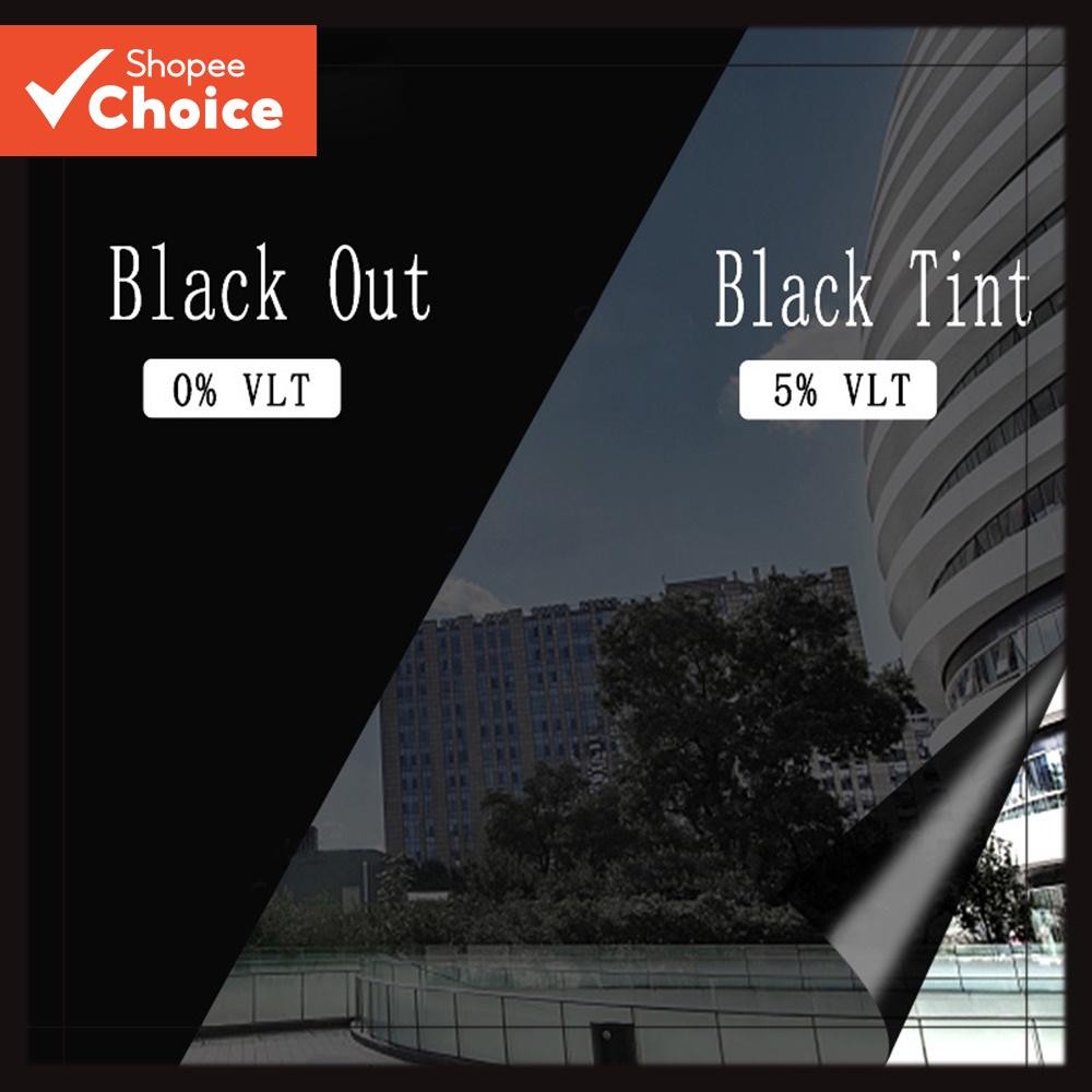 All Black Tint Opaque Glass Sticker Window Film Bedroom Sunscreen ...