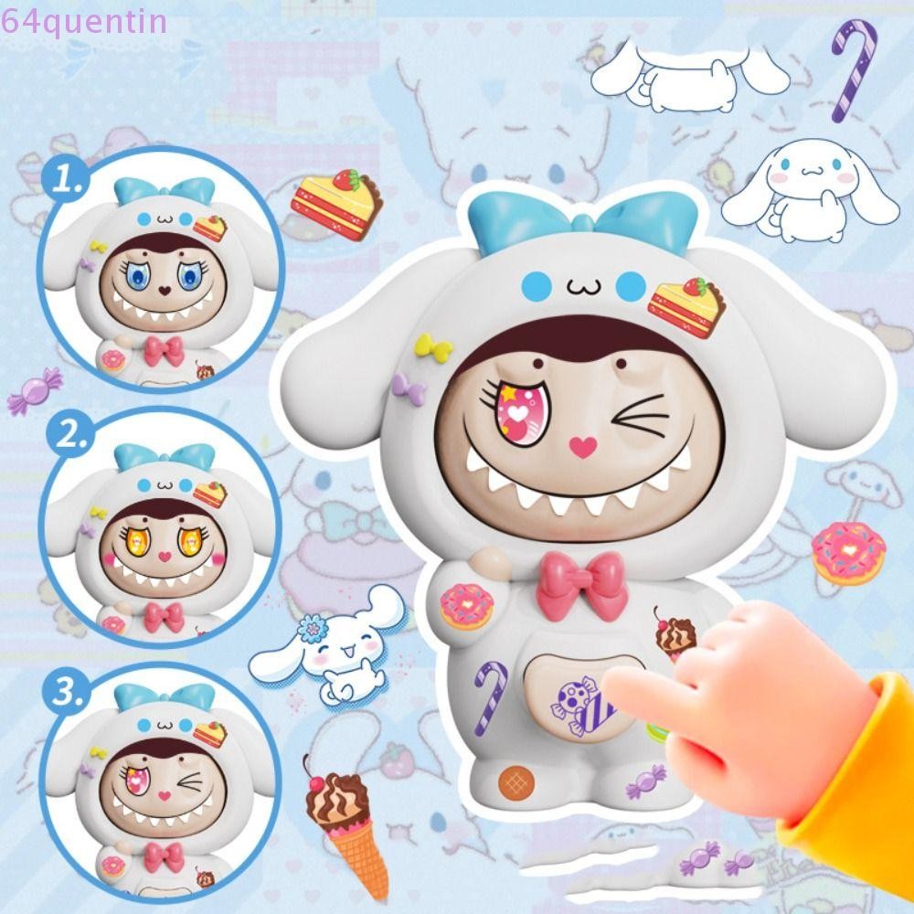 QUENTIN Labubu Face Changing Doll, Cinnamorol Face Change Melody Face ...