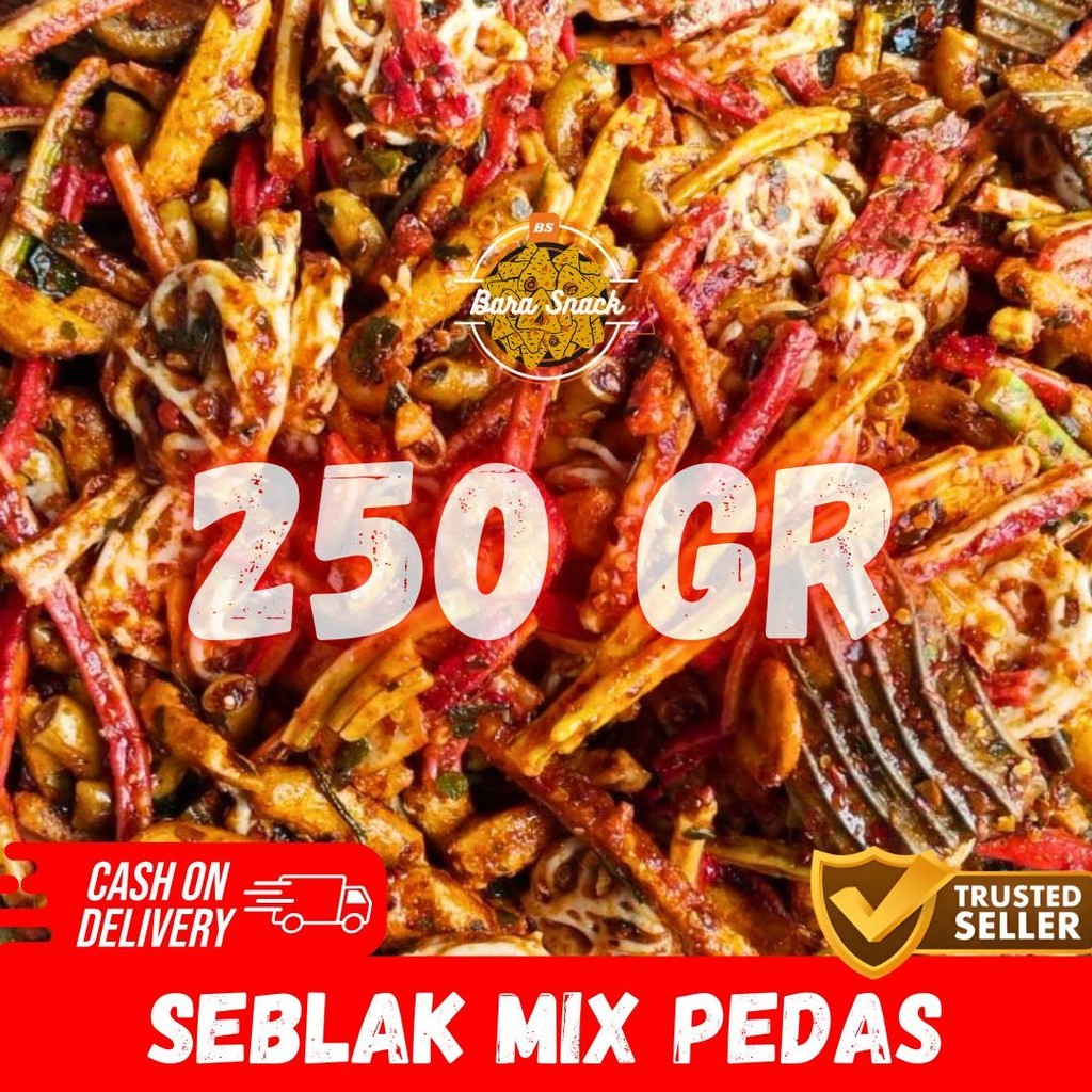 [ 250gr ] Super Spicy Mixed Seblak Crackers / Spicy Mixed Seblak ...