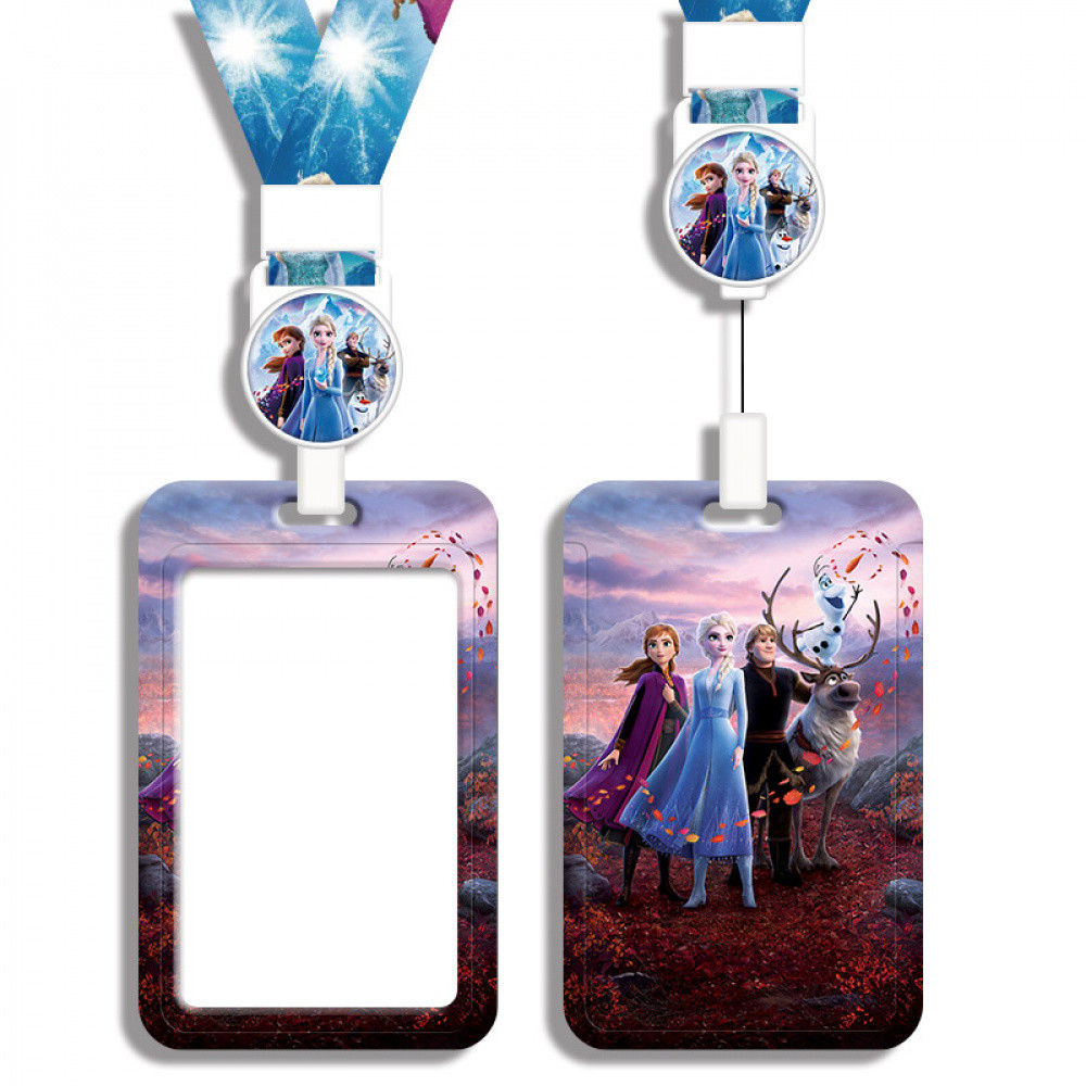 Retractable Buckle Lanyard+Card Holder Student Campus Kindergarten ...
