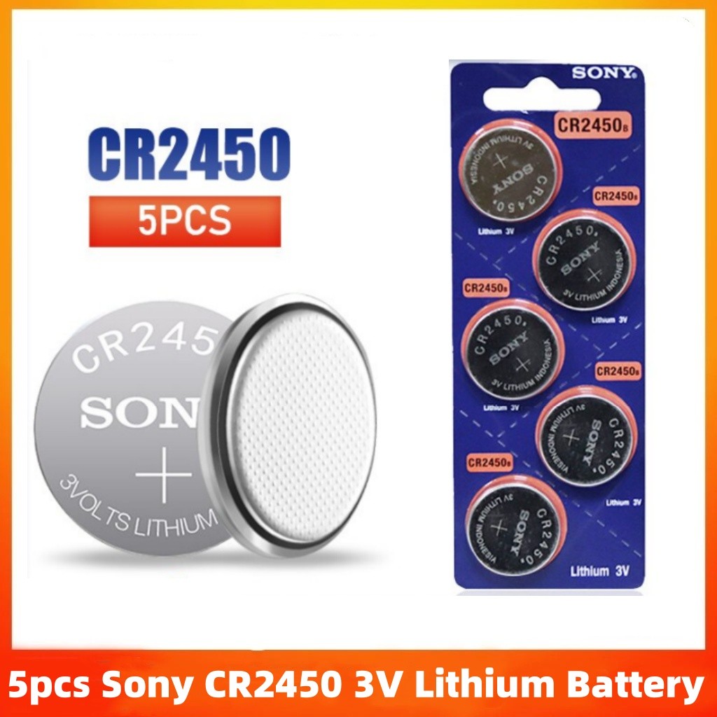 Sony CR2450 DL2050 BR2450 3V Lithium Battery For Car Key Remote ...