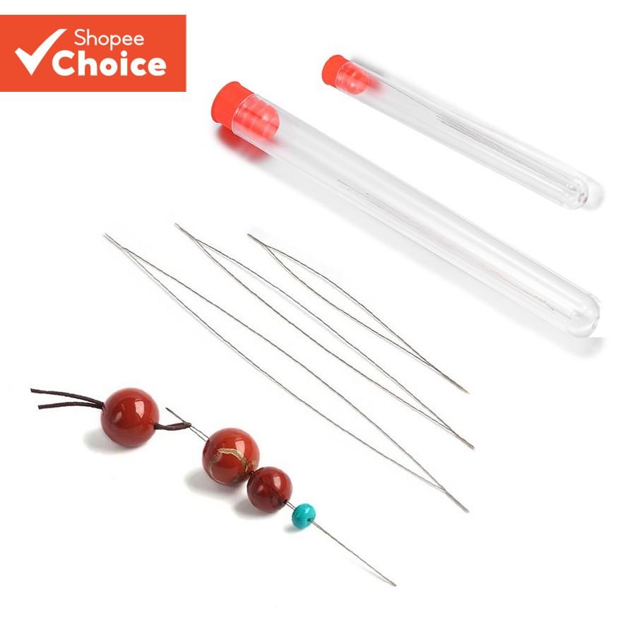 1PCS Big Eye Curved Open Stainless Steel Beading Needles For Beads ...