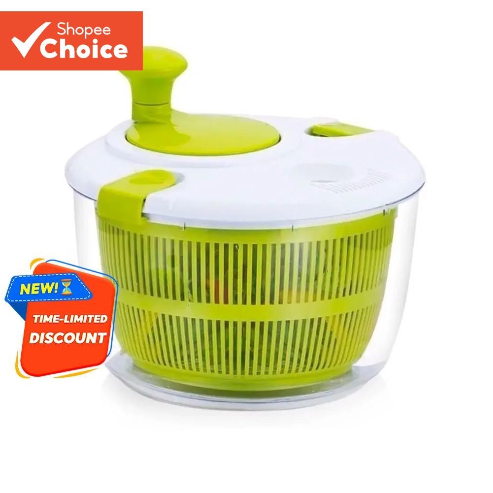 Centrifugal Salad Dryer for Drying Vegetables and Legumes 5L | Shopee ...