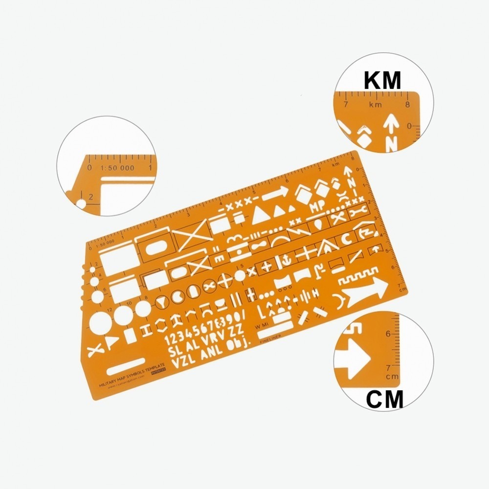 Geometry Drawing Template Made of Durable Plastic for Accurate Layout ...