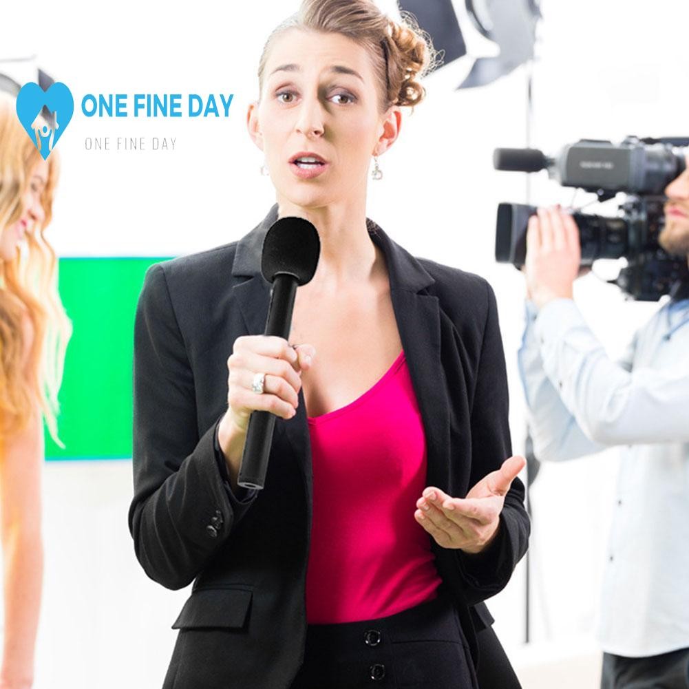 Microphone Hand Stick Wireless Microphone Interview Speech Stick ...