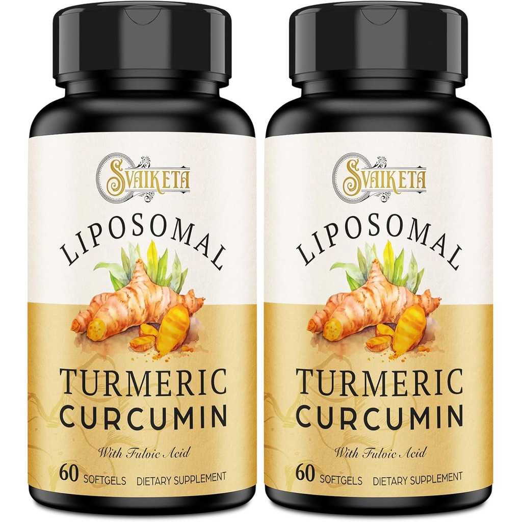 Liposomal Turmeric Curcumin Supplement - 2000mg, 95% Curcuminoid ...