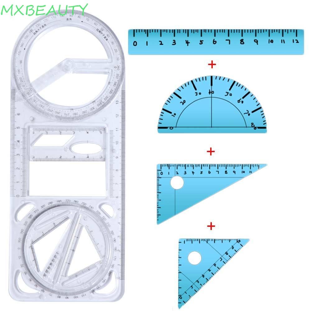MXBEAUTY1 Geometry Ruler, 360 ° Movable Multifunctional Drawing Ruler ...
