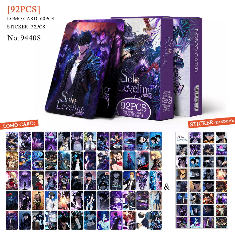 92-96pcs Manhwa Manga Solo Leveling Jinx Lomo Cards Hatsune Miku Link ...