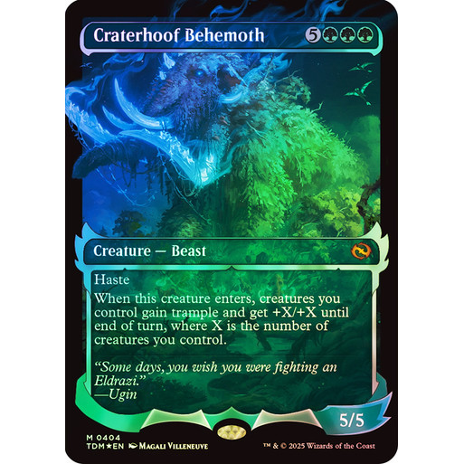 MTG PlayTest cards - Craterhoof Behemoth (Green) | Shopee Singapore