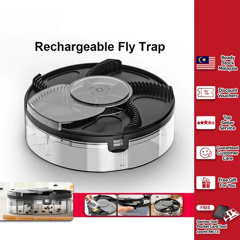 Fly Trap Device Automatic Electronic Electric Catcher with Wall Mount ...