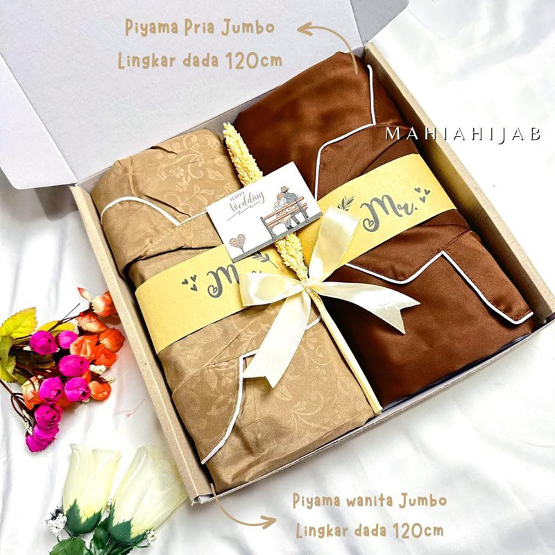 NOFOSHOP JUMBO Pajama Wedding Gift / Couple Pajama Box Gift Set / Wedding, Anniversary, Birthday ...