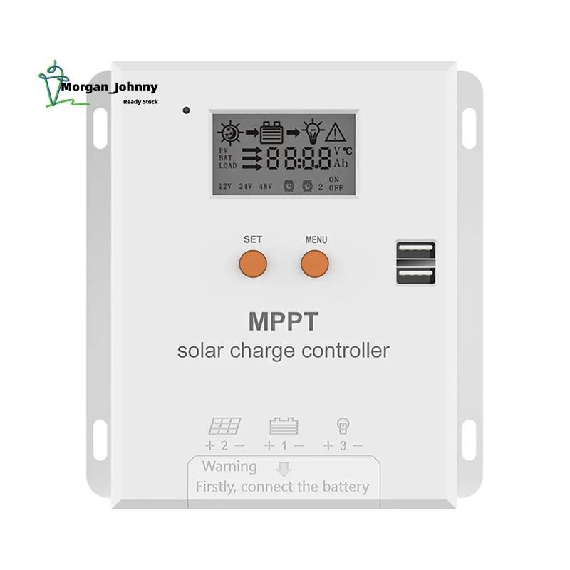 MPPT 20A Solar Charger Controller 12V 24V Battery Regulator with LCD ...