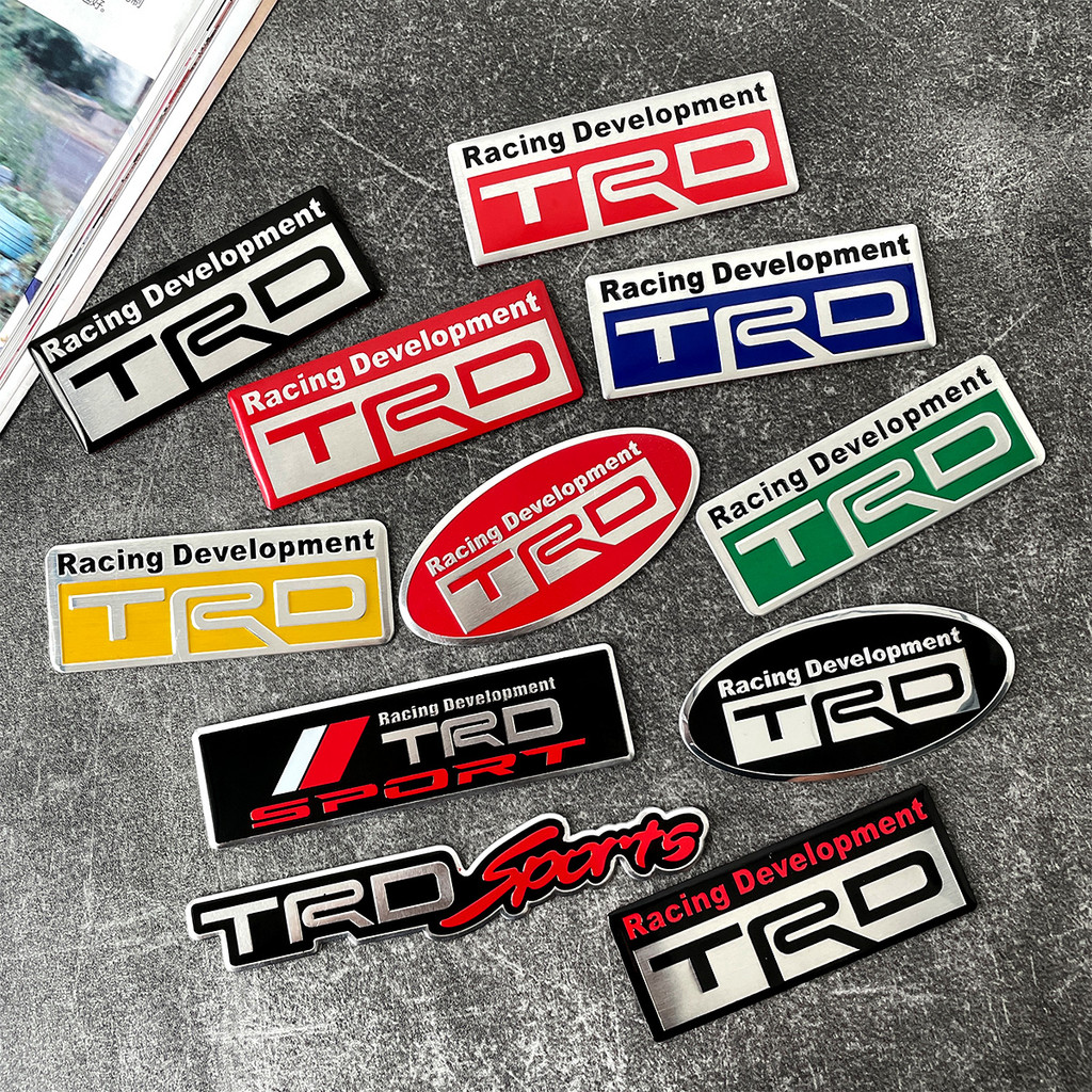 Aluminum Racing Development Car Sticker Toyota Emblem for TOYOTA GR ...