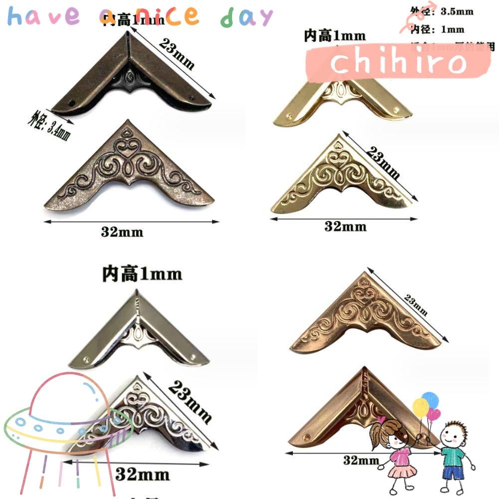 CHIHIRO 80pcs Book Corners, Inner Space 1mm Iron Book Corner Protector ...