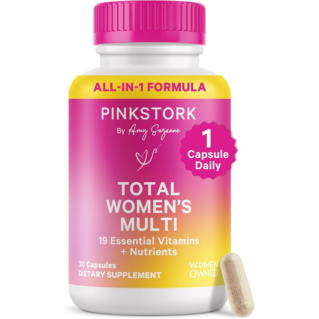 Pink Stork Total Women's Multivitamin - Supports Hair, Skin, Nails ...