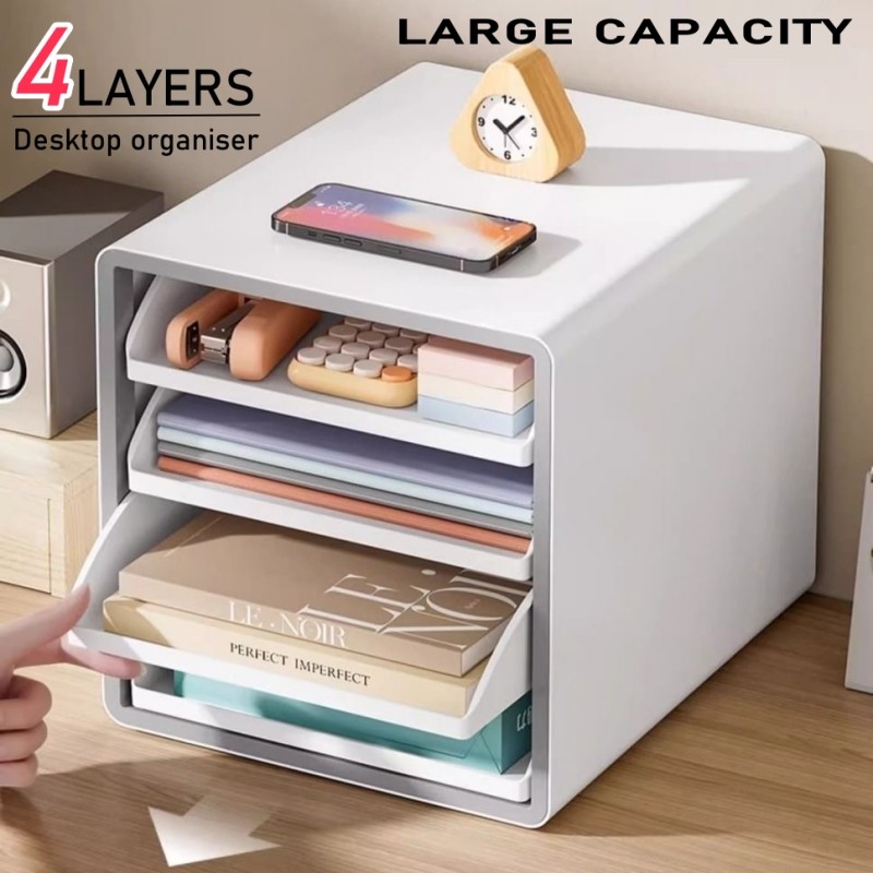 Multilayer Desktop Storage Rack Multifunctional Storage Rack office ...