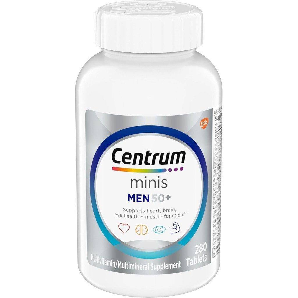 Centrum Minis Silver Multivitamin for Men 50 Plus, Multivitamin ...