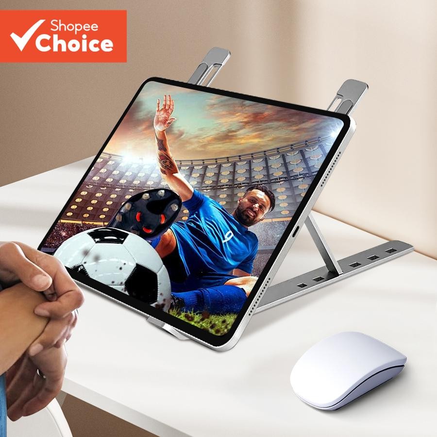 DNZJ Adjustable Laptop Stand Metal Holder Aluminum Foldable for ...