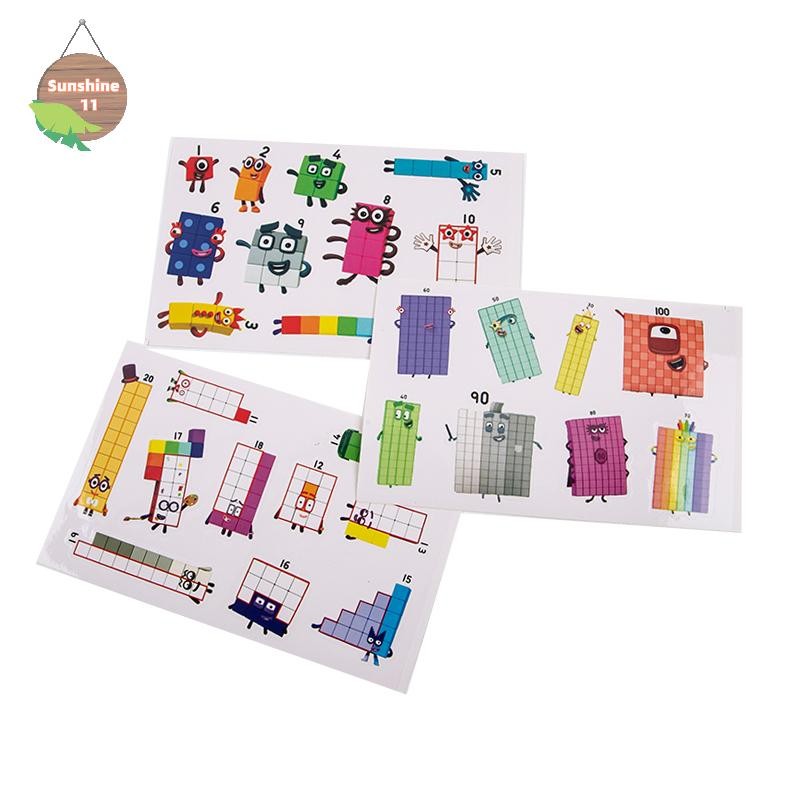 Sunshine Numberblocks Stickers Toys Number Blocks Graffiti DIY ...