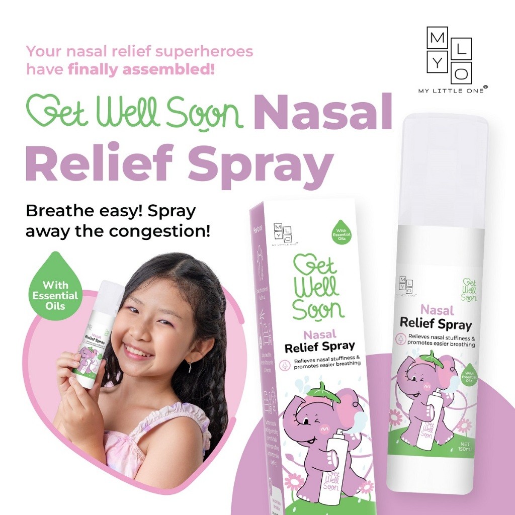 MyLO Breathe Happy Nasal Relief Room Spray (150ml) - Nasal Congestion ...