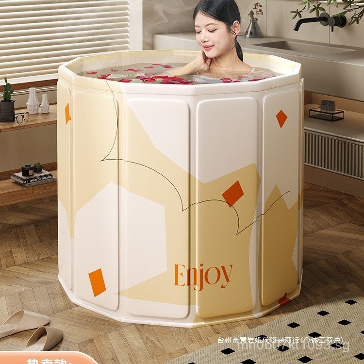 Foldable Swimming Tub for Children and Adults, Full Body Bath Tub ...