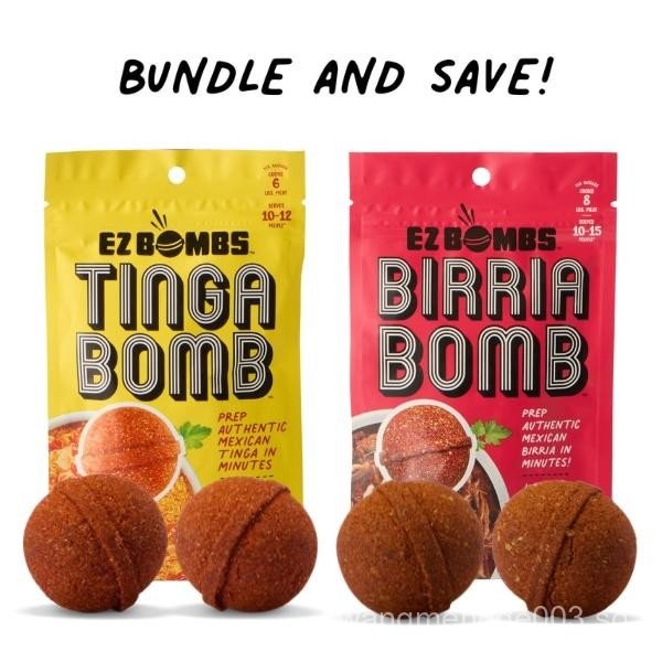 Birria and Tinga Bombs bundle by EZ Bombs - Seasoning Spice Bomb Flavor ...
