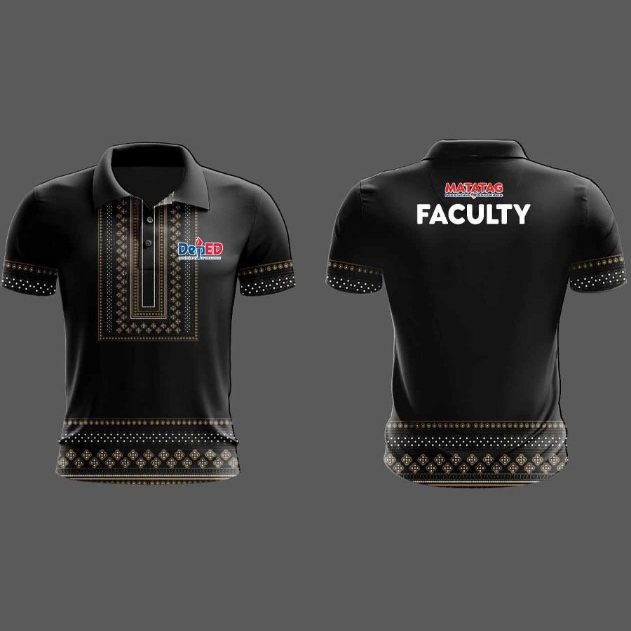 DEPED MATATAG POLO SHIRTS FOR MEN TEACHER UNIFORM FULL SUBLIMATION POLO ...