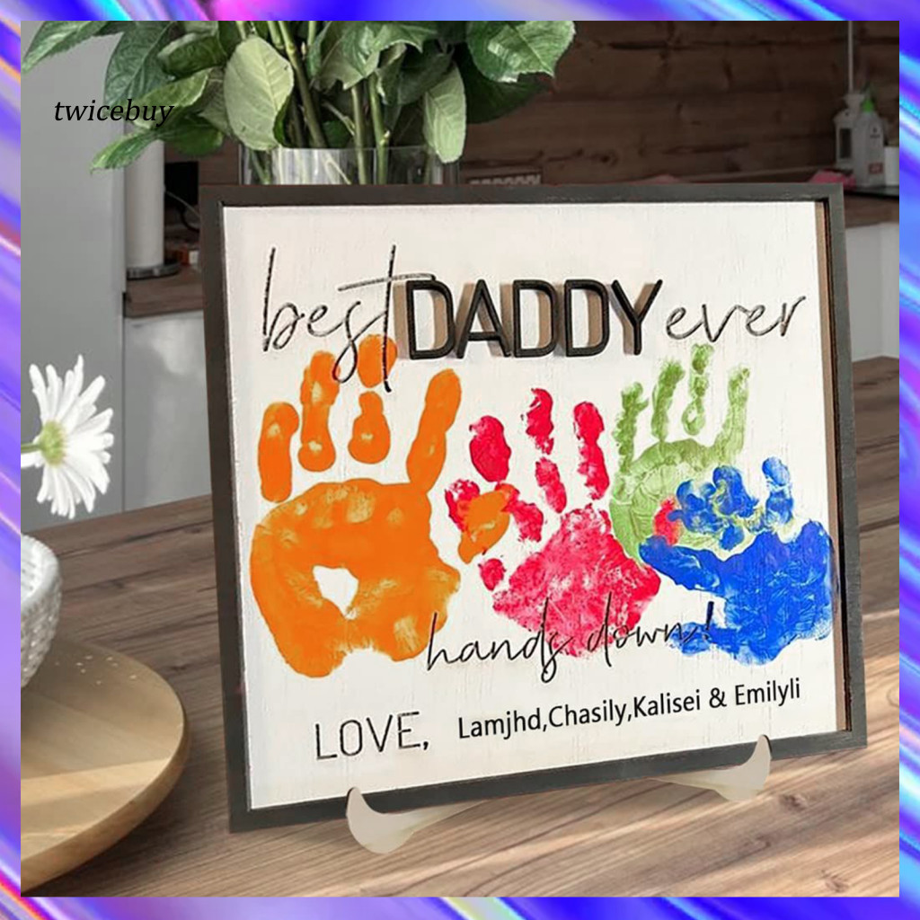 [TY] Diy Handprint Plaque Kids' Handprint Art Project Best Dad Ever ...