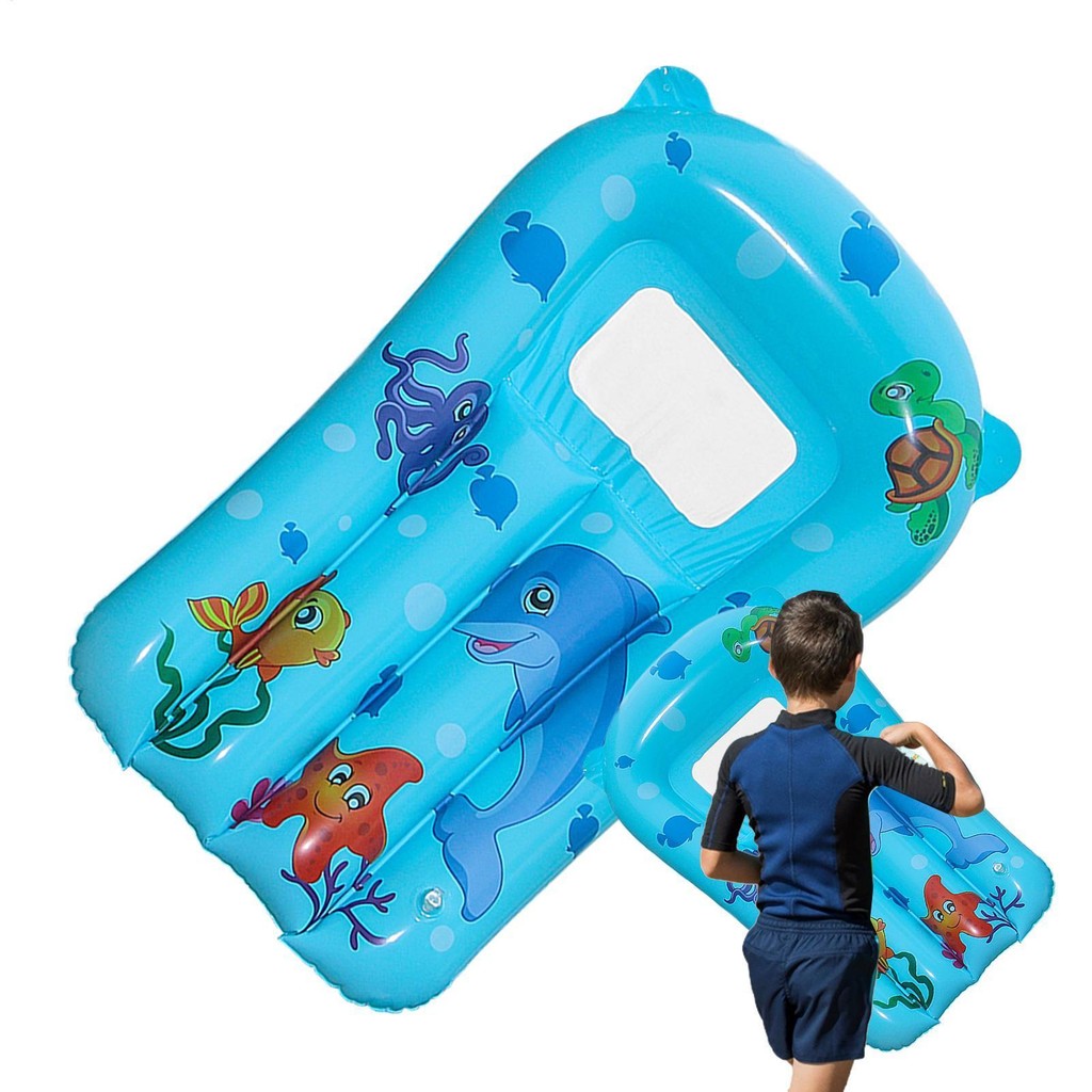 Pool Floats for Kids Inflatable Pool Float Blow Swim Floaty Foldable ...