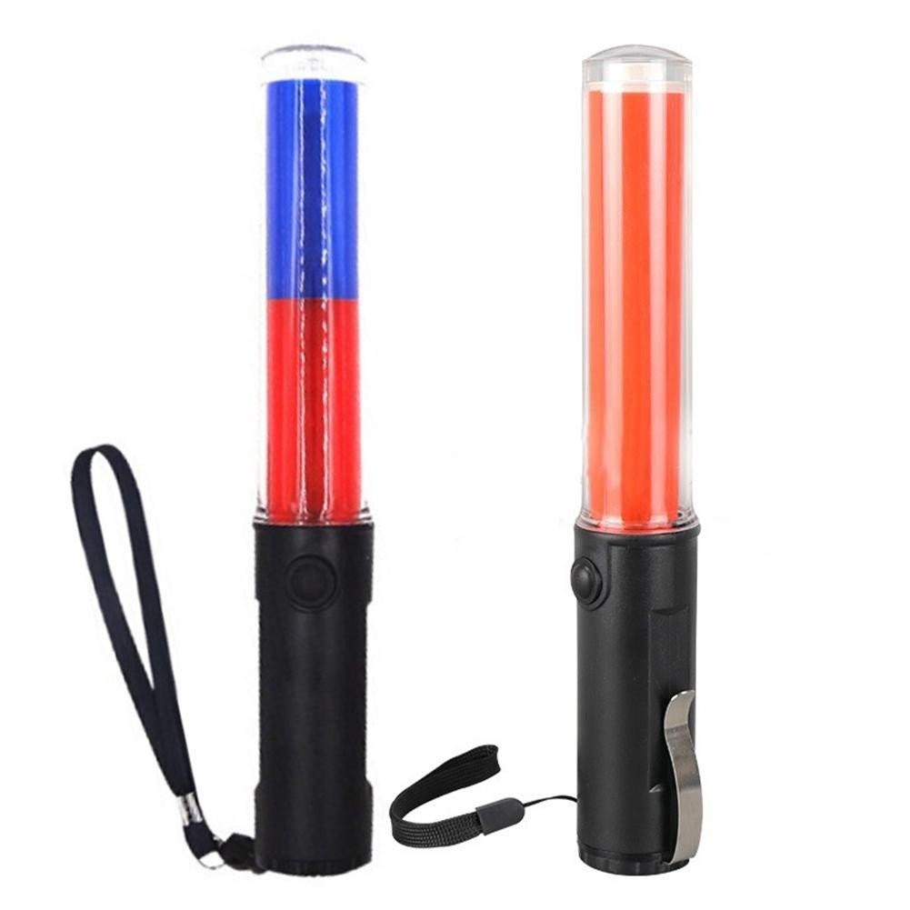 LED Traffic Batons Light Concert Glow Sticks Flash Warning Emergency ...