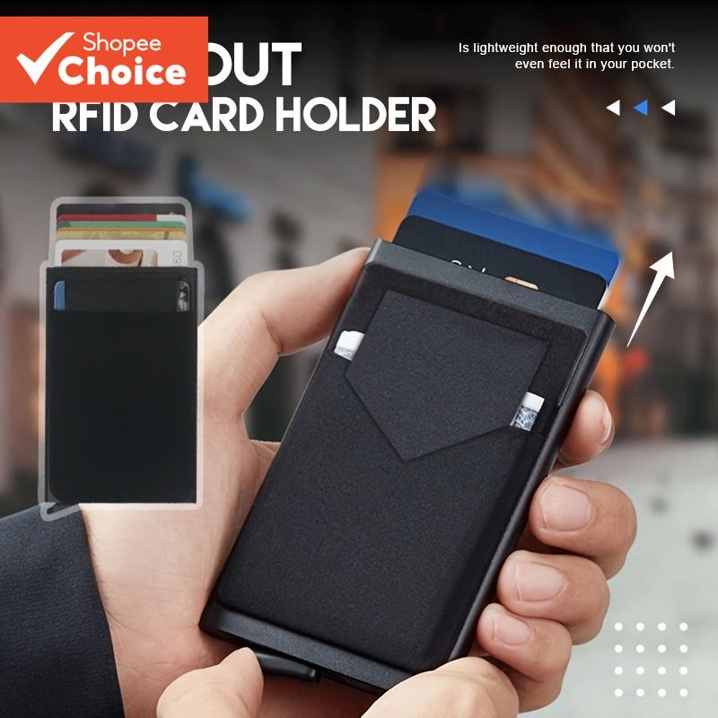 Aluminum Automatic Bullet Card Push Box Triangle with Lid Anti-theft ...