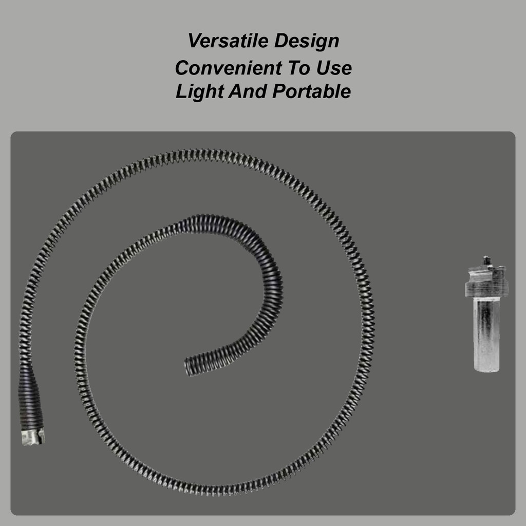 Toilet Plunger Toilet Auger High Pressure Electric Drill Spring Tube ...