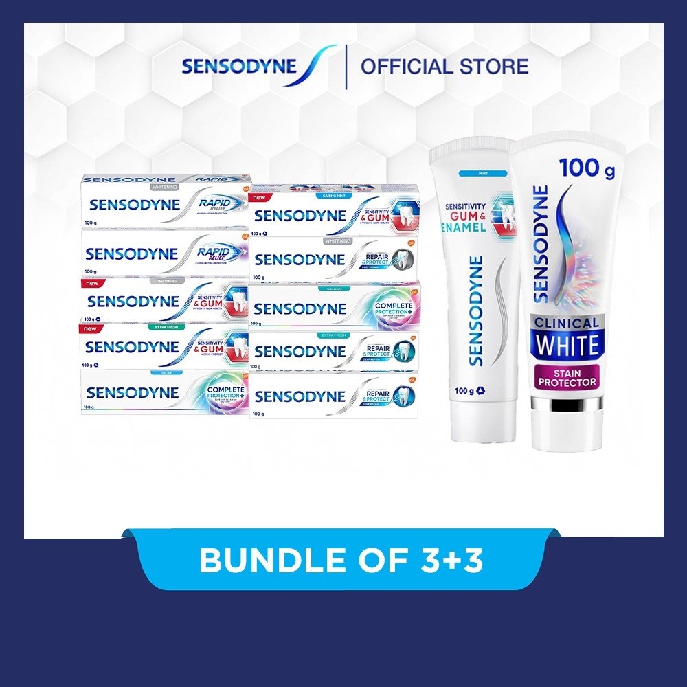 [3+3 Mix n Match] Sensodyne Toothpaste Repair & Protect / Sensitivity ...