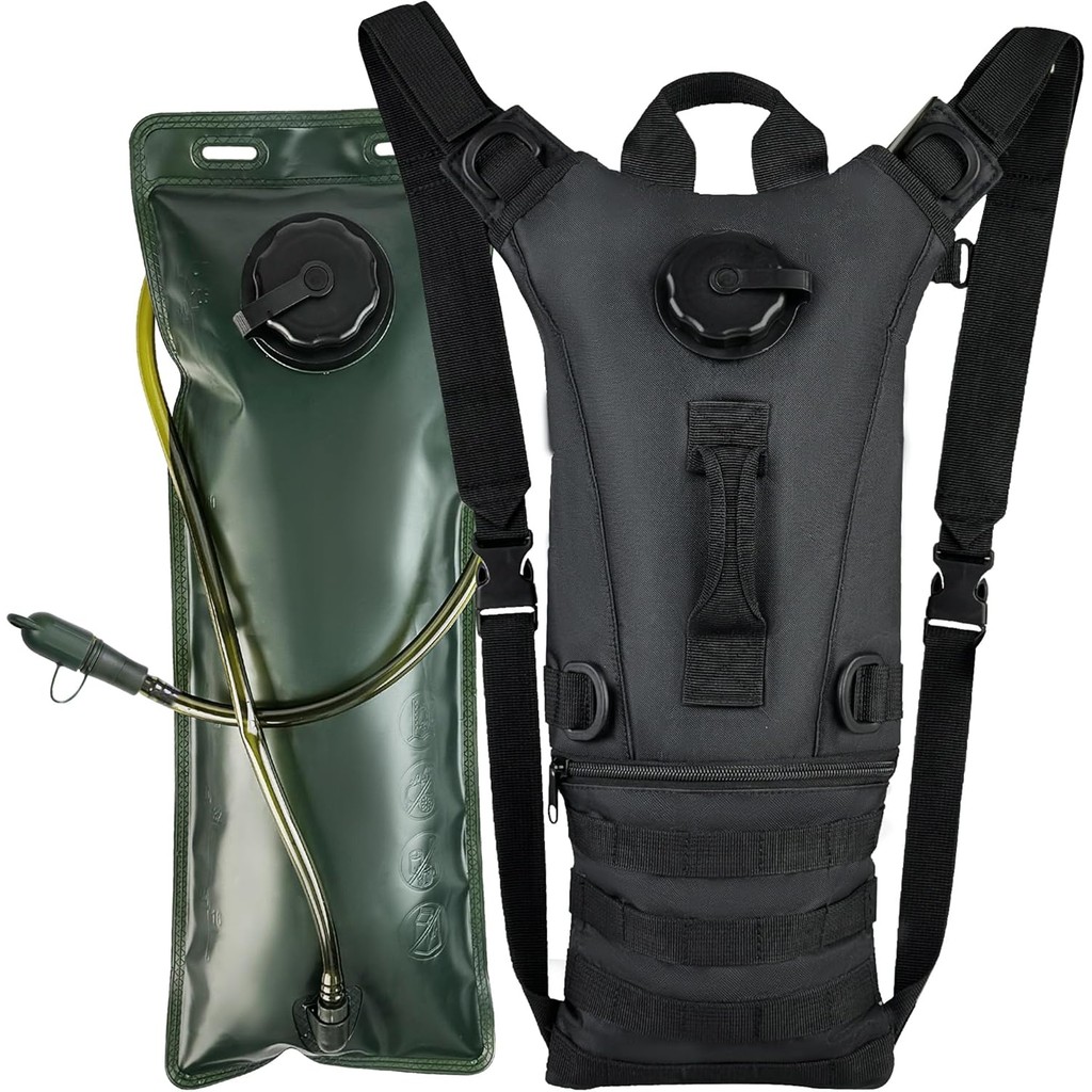 Zavothy Tactical Molle Hydration Backpack with 3L Water Bladder Water ...
