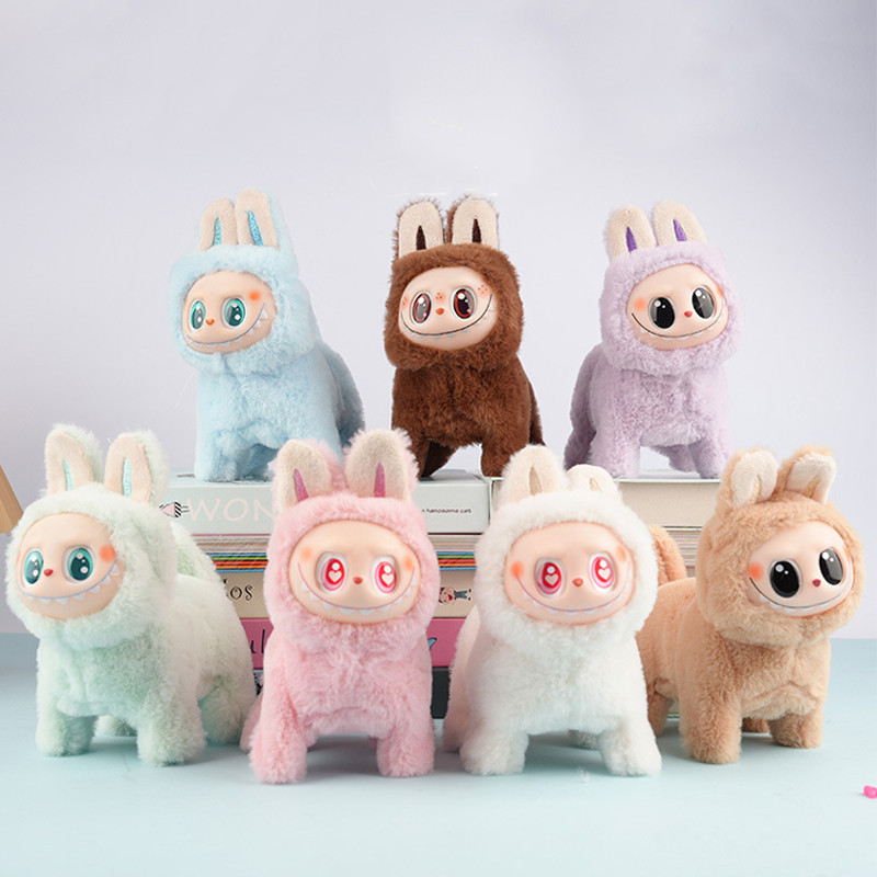 Labubu Electric Plush Toy Will Shine Run Doll Gift Kawaii Labubu Cute ...