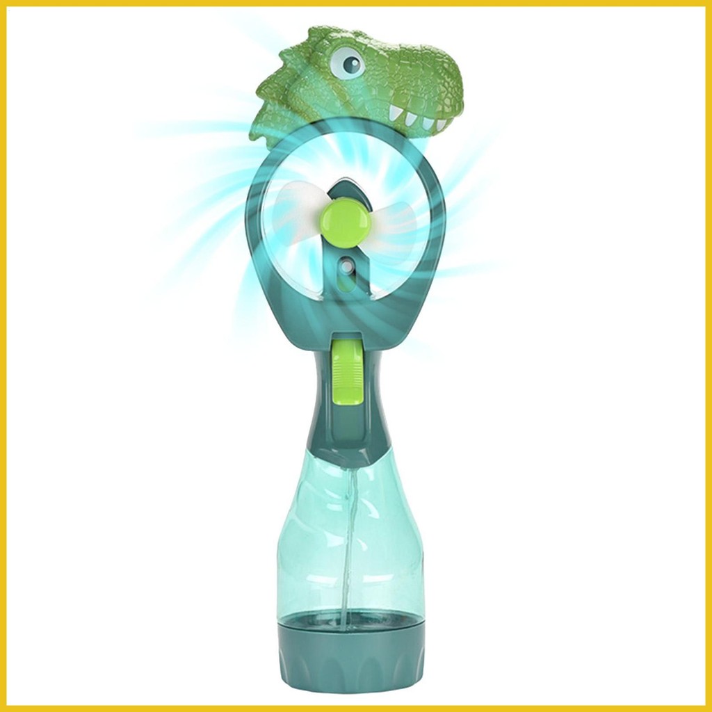 Handheld Fan with Mist Dinosaur Design Water Misting Fan Handheld Fan ...