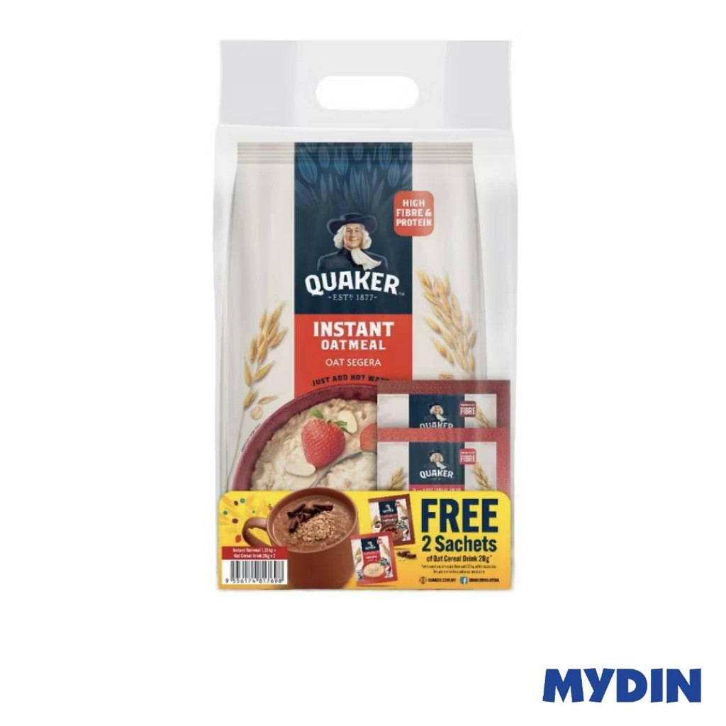 Quaker Instant Oatmeal (1.2kg) [FOC Quaker Bag] | Shopee Singapore