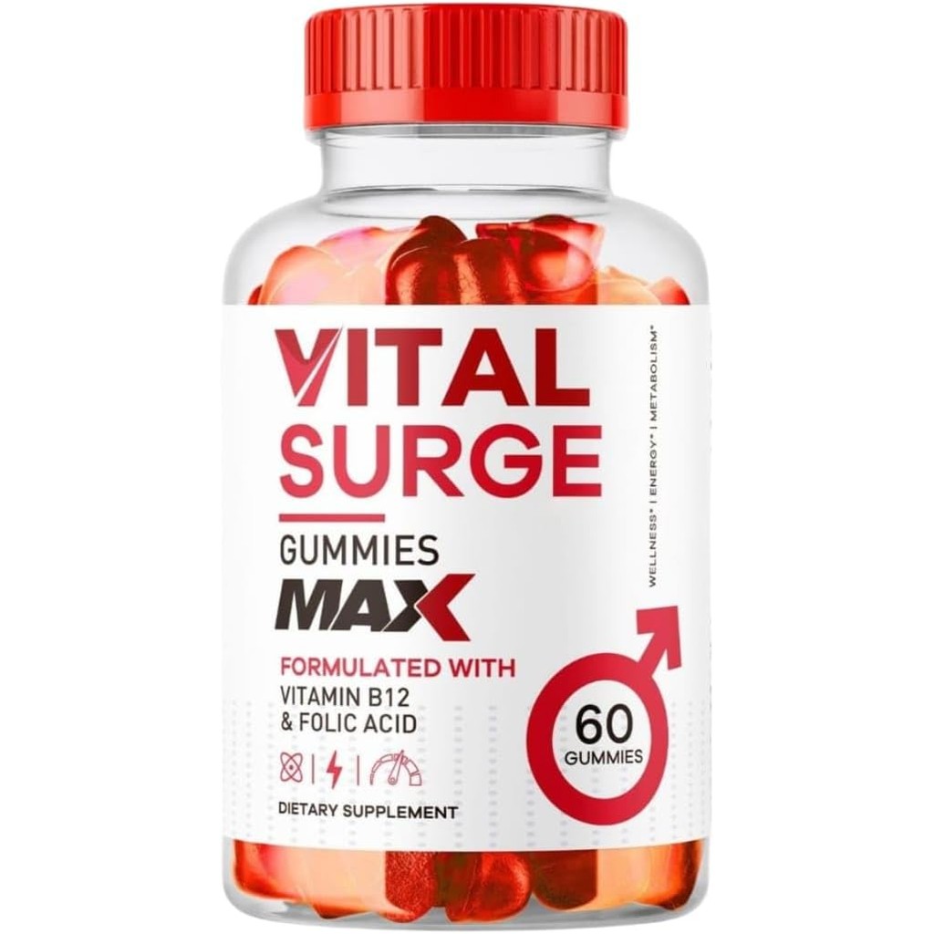 Vital Surge Male Gummies - Men's Performance Gummies, MAX Strength VitalSurge Advanced Formula ...