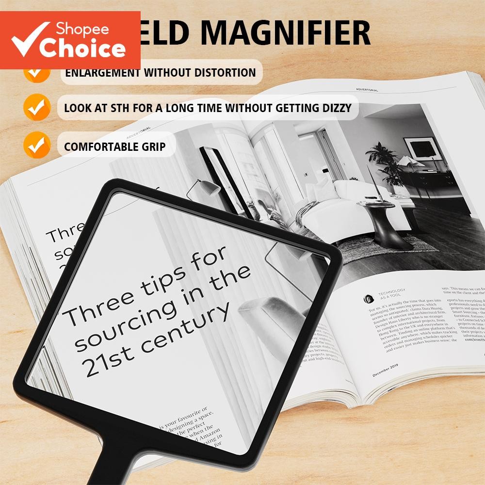 Handheld Magnifying Glass, Optical Material Finier Lens, High ...