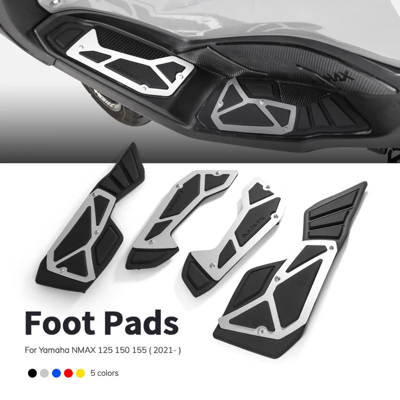 Motorcycle Footrest Foot Pads Pedal Plate Pedals For Yamaha NMax 125 ...
