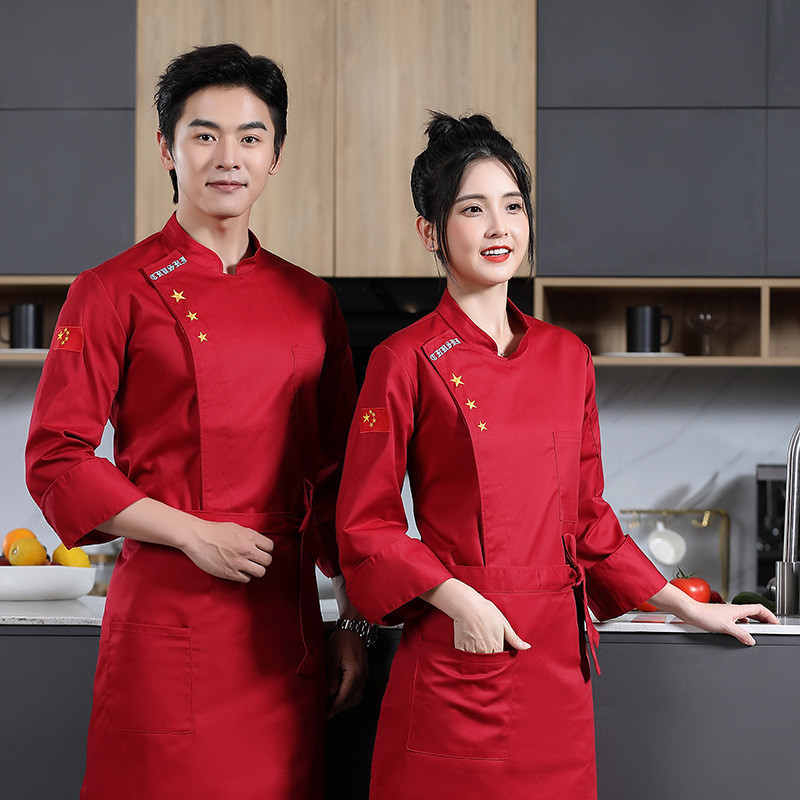 Chef Overalls Men's Short Sleeve Summer Hotel Western Restaurant Hotel ...