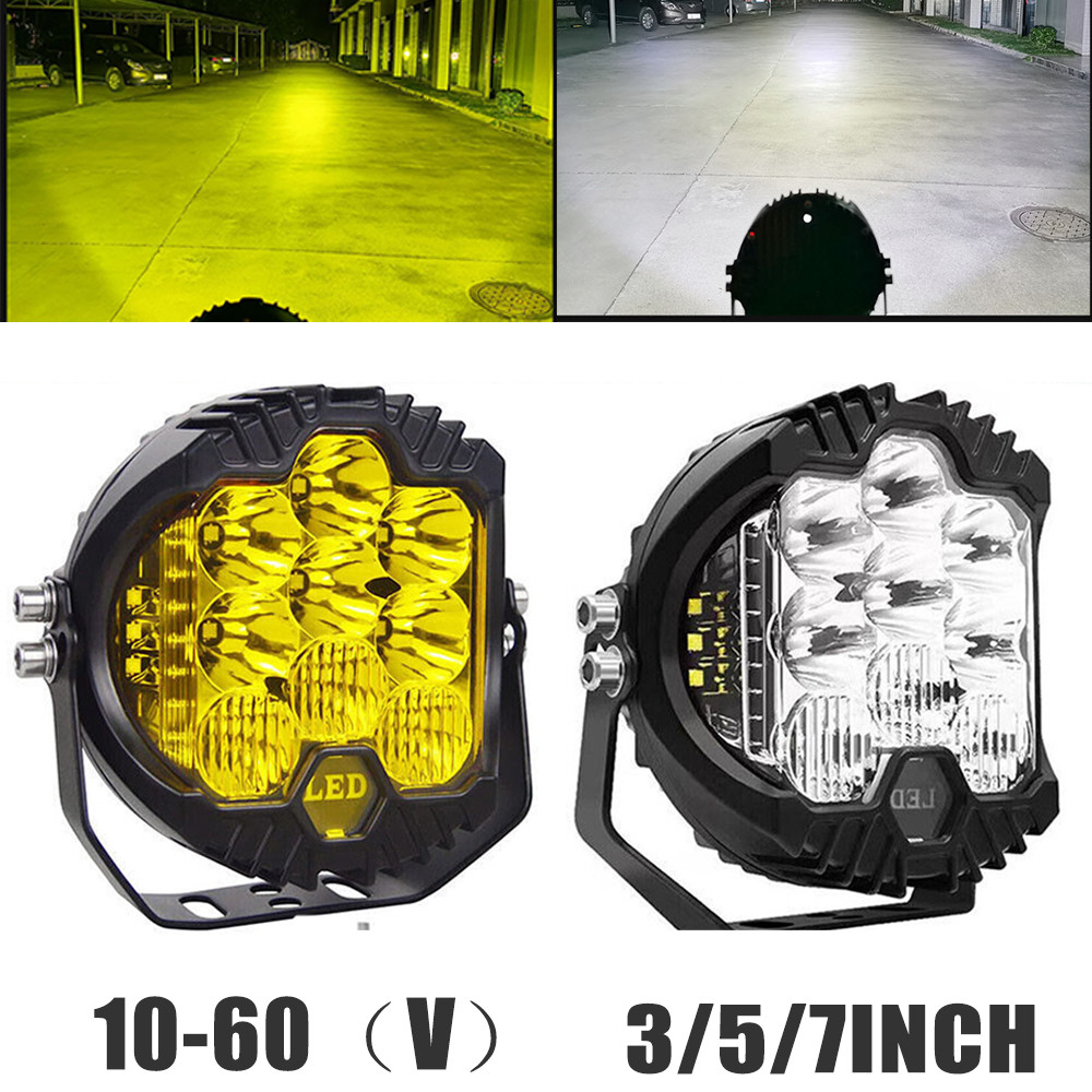 Front Bumper Roof 3/ 5/ 7inch Led Headlights for 4x4 lights offroad Led ...