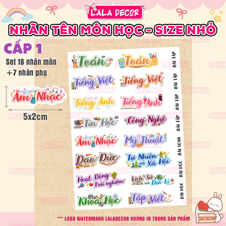 Subject Stickers, Subject Labels to Decorate Notebook Labels, New ...