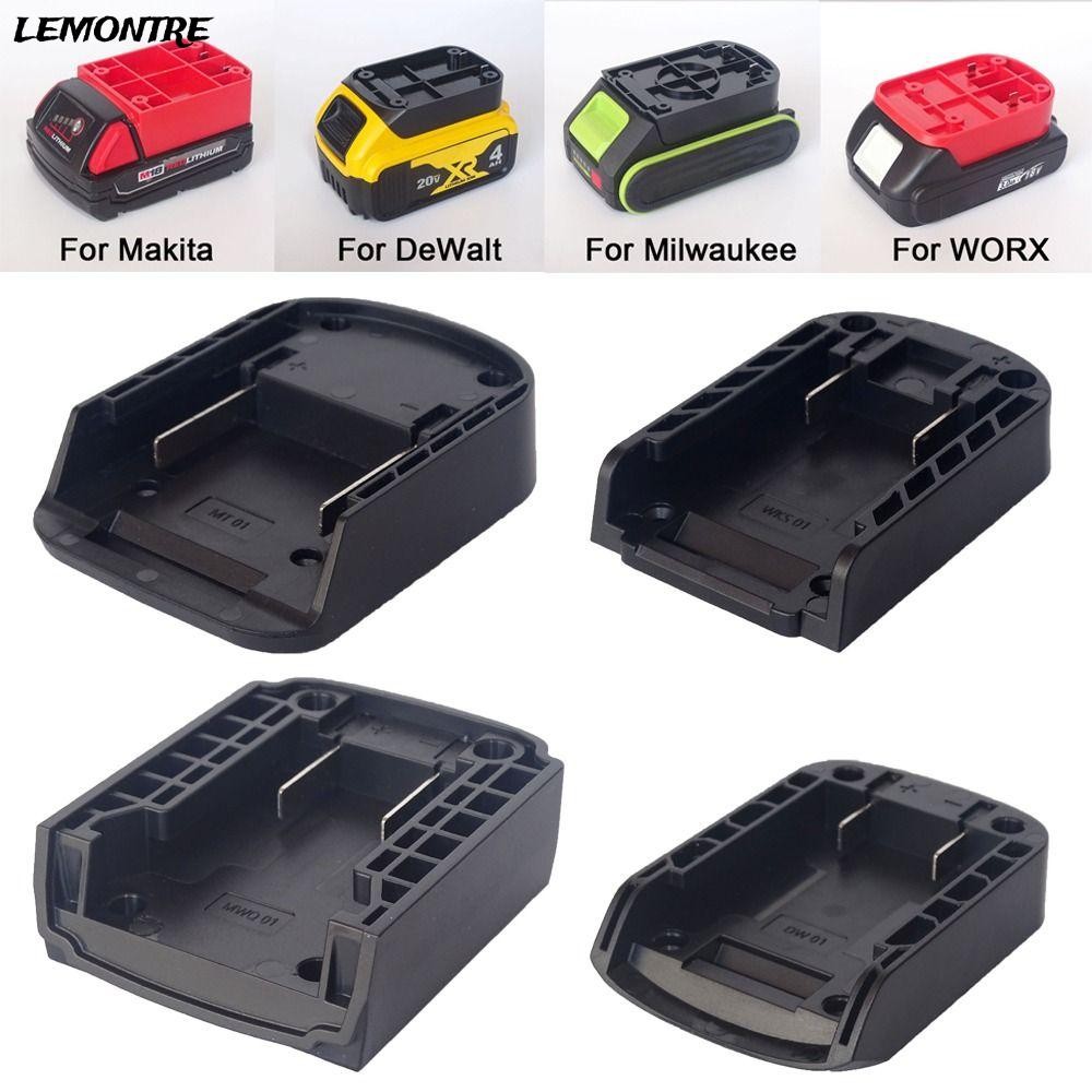 LEMONTRE Battery Connector, ABS Portable DIY Adapter, Durable Holder ...