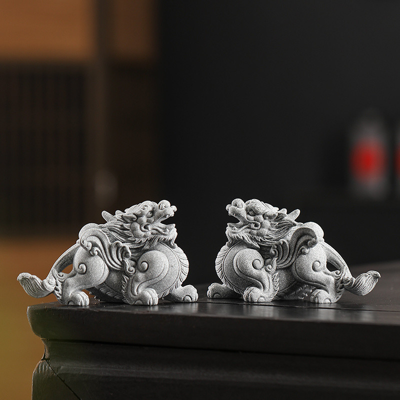 M9L7 Chinese Style Home Protection Living Room Tea Pet Pixiu Wealth ...