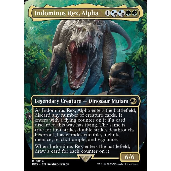 REX_014 Indominus Rex, Alpha MTG Magic: The Gathering: Lost Caverns of ...
